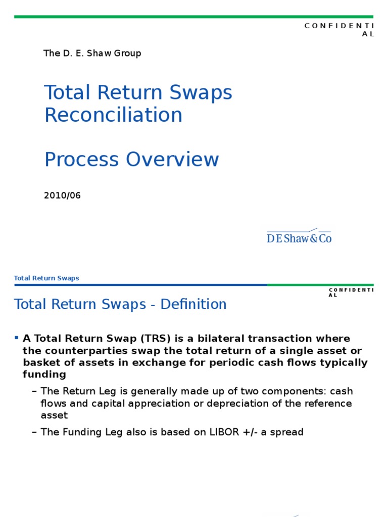 TRS Presentationviewable | PDF | Swap (Finance) | Over The Counter ...