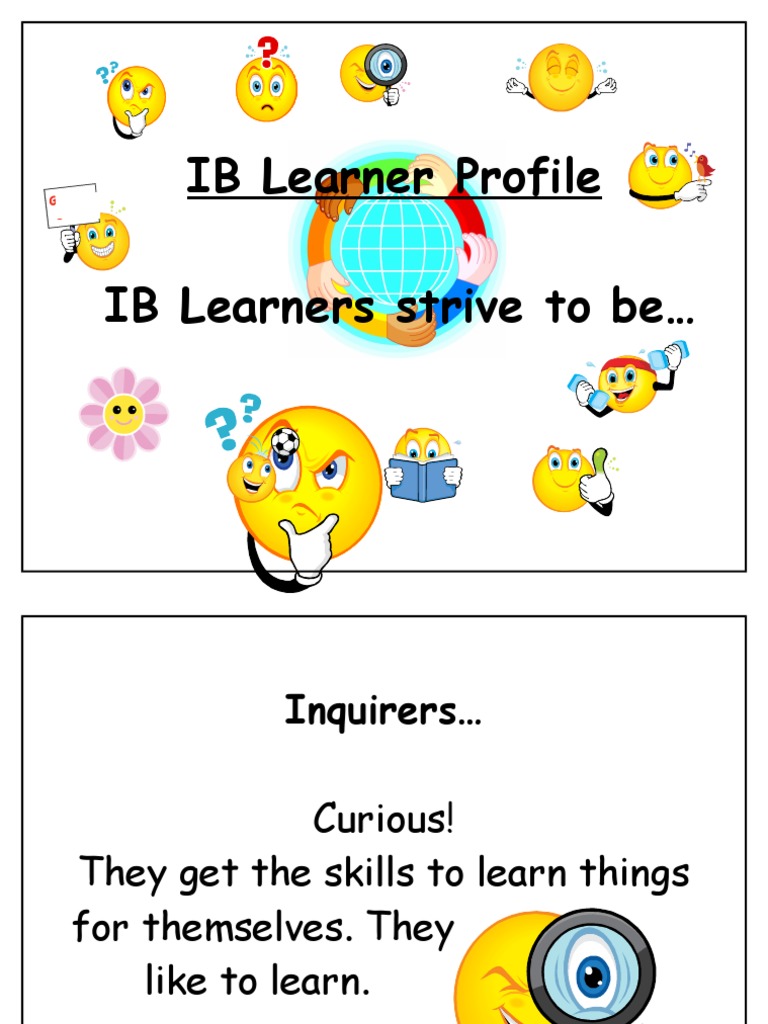 IB Learner Profile Posters | PDF | Science & Mathematics