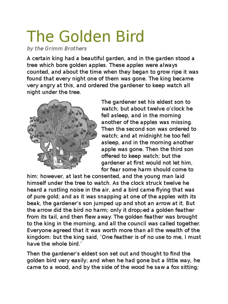 The Golden Bird: by The Grimm Brothers | PDF