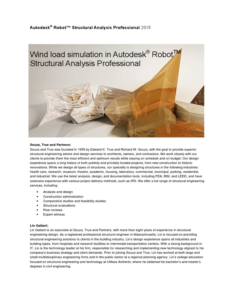 Wind Load Simulation in Autodesk Robot Structural Analysis Professional ...