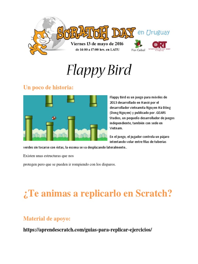 Cómo crear Flappy Bird en Scratch | PDF