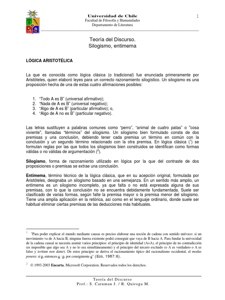 10 Silogismo Entimema | PDF | Verdad | Epistemología