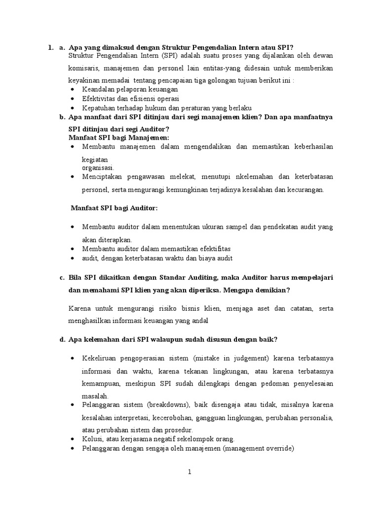 Jawaban Uas Auditing | PDF | Bisnis