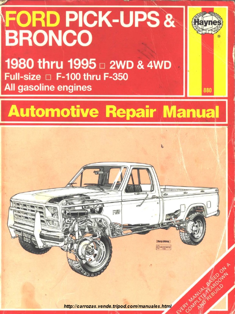 Manuales Ford Bronco y Ranger PDF | PDF | Vehículos Ford | Compania de ...