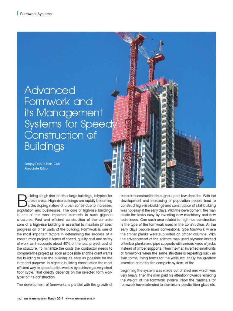 Advance Formwork Management System | PDF | Fiberglass | Fibre ...