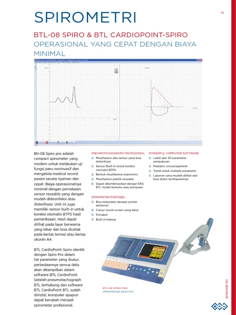 Brosur Spirometer BTL 08 Spiro | PDF