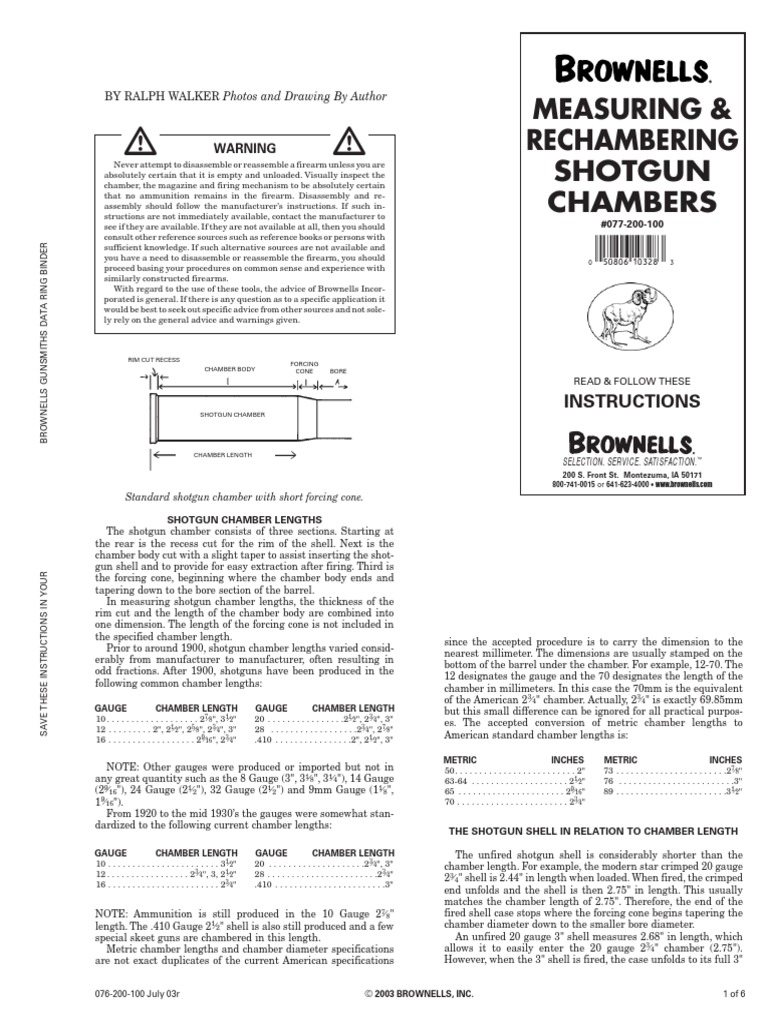 Rechambering Shotguns | PDF | Shotgun | Firearms
