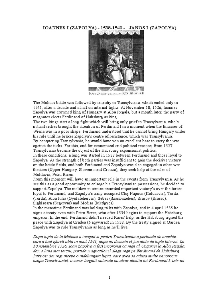 ! Ioannes I Zapolya | PDF | Travel