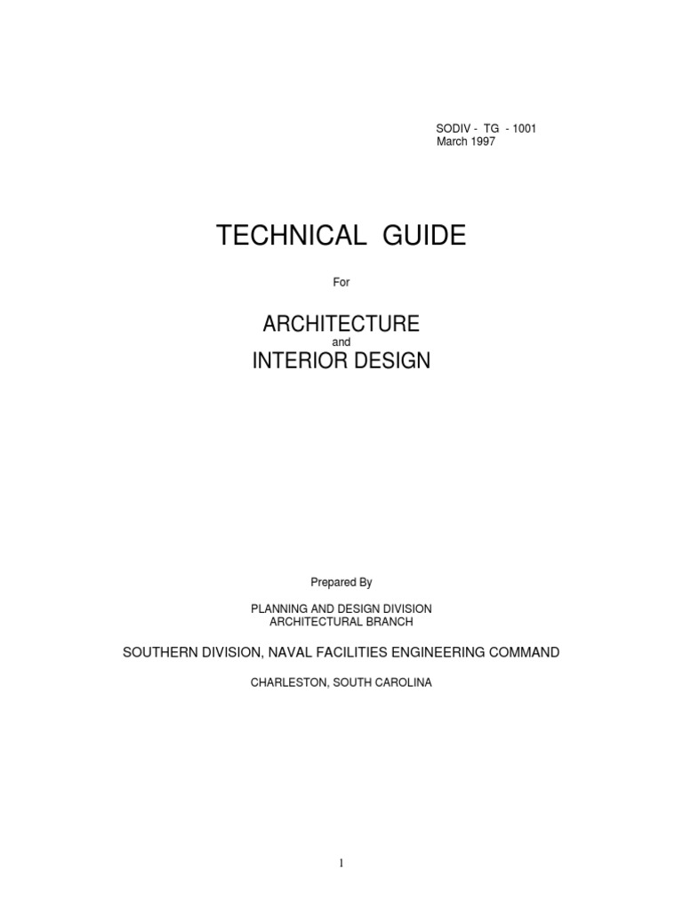 Technical Guidance For Architecture and Interior Design | PDF ...