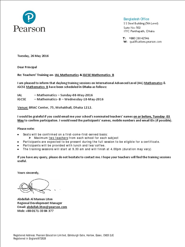 Letter To School Principal Assistant Principal's Cover Letter Example