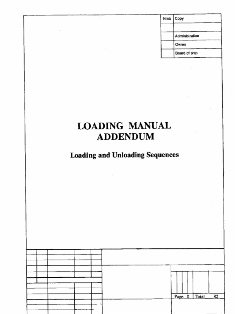 Loading Manual Addendum PDF | PDF