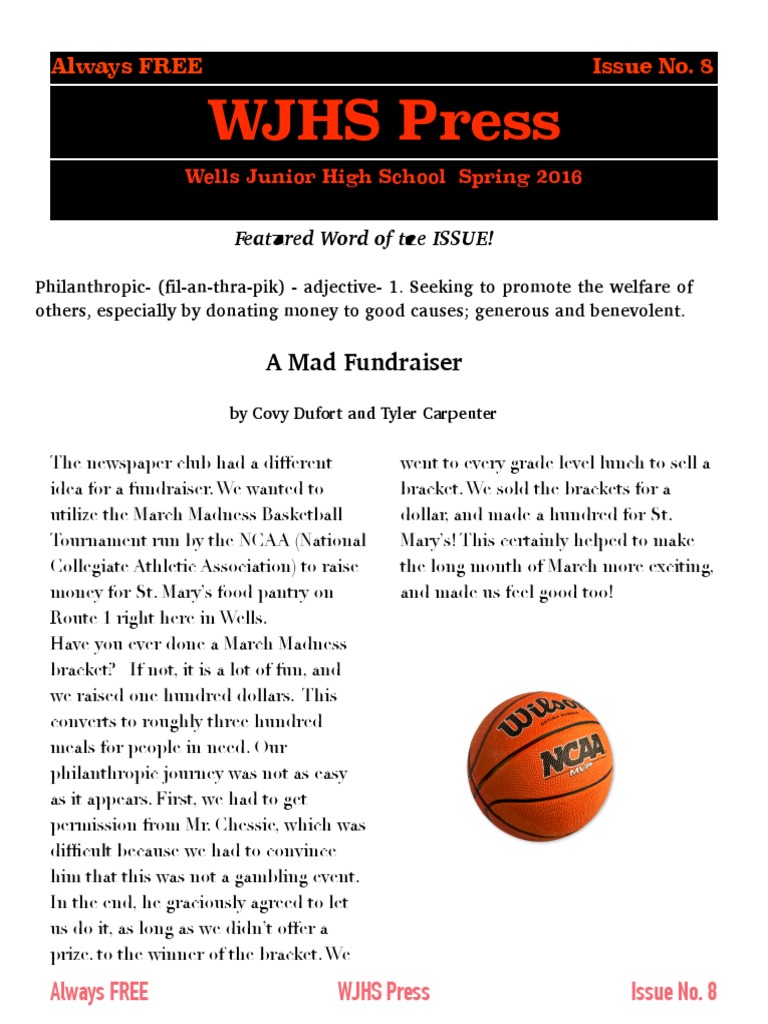 Issue 8-WJHS Press | PDF | Sports | Basketball