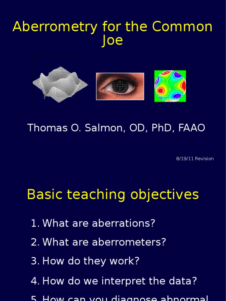 Basic Aberrometry | PDF | Vision | Ophthalmology