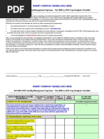 AS9100 Rev D Internal Audit Checklist | PDF | Quality Management System | Internal Audit