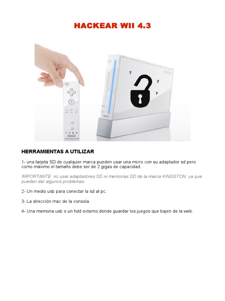 Guía completa para hackear una consola Wii 4.3: pasos, herramientas y ...