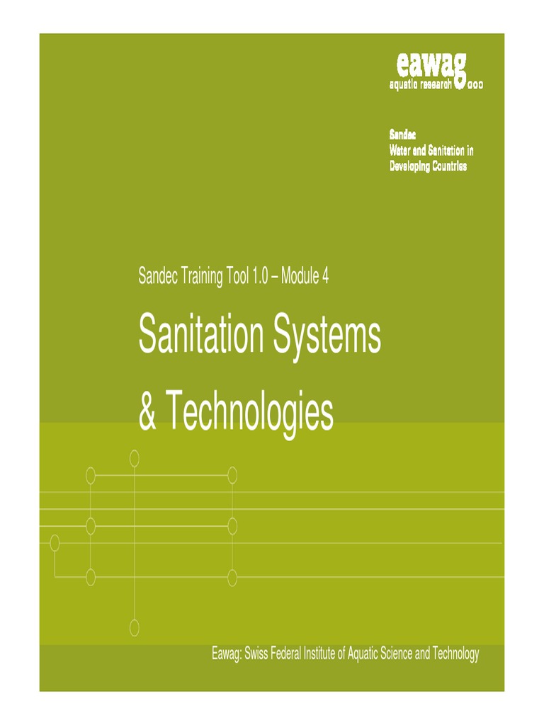 EAWAG SANDEC 2008 Module 4 Sanitation Systems and Technologies - Presentation | PDF | Sanitation ...