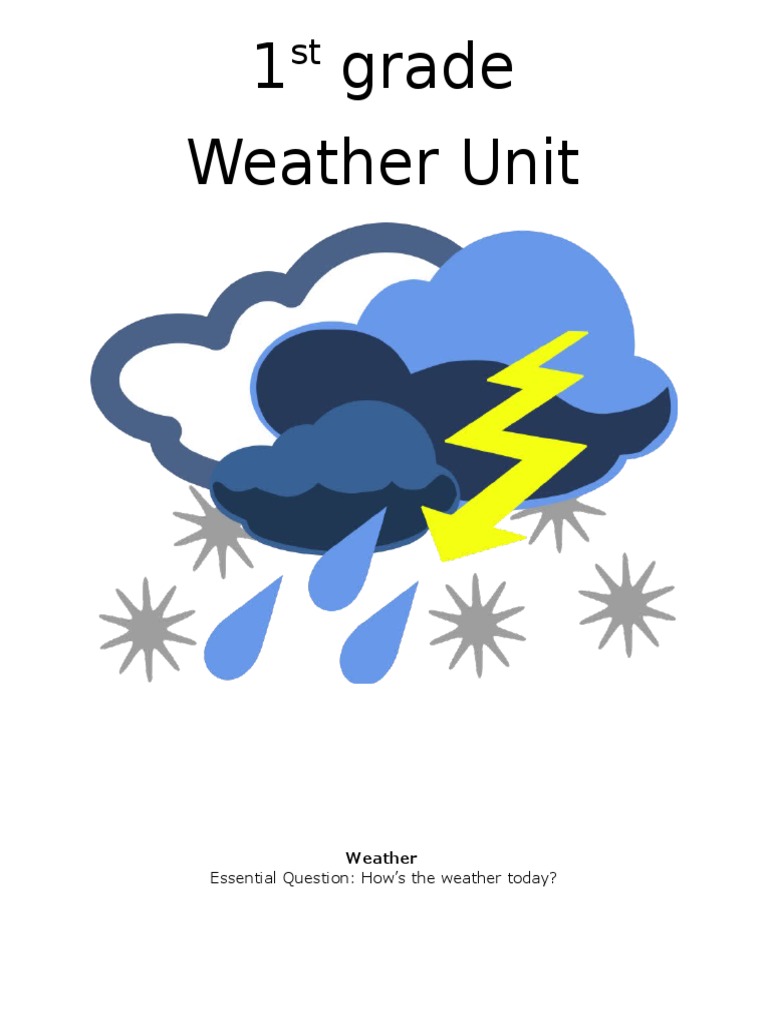 First Grade Weatherunit 1 | PDF | Phonics | Reading Comprehension