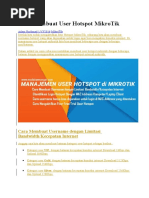Laksa19 - MIKHMON - Mikrotik Hotspot Monitor | PDF
