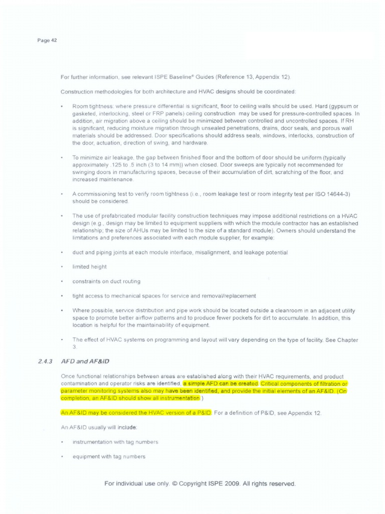 Hvac P&id - Ispe Hvac | PDF | Hvac | Duct (Flow)