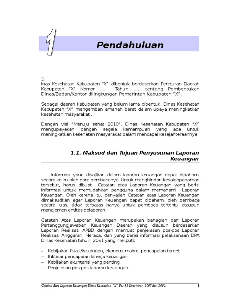 Contoh Calk SKPD Instansi