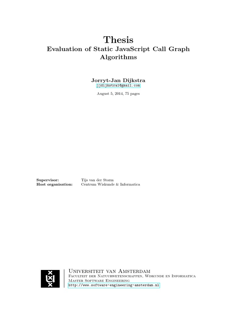 Evaluation Of Static Javascript Call Graph Algorithms Pdf Parameter Computer Programming 3878