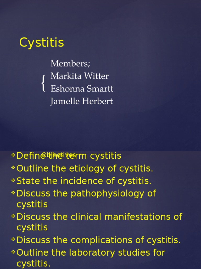 Cystitis | PDF | Urinary Tract Infection | Medicine