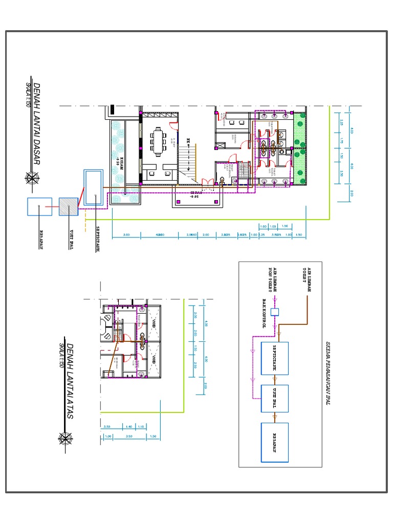 Desain dan Skema Instalasi IPAL | PDF