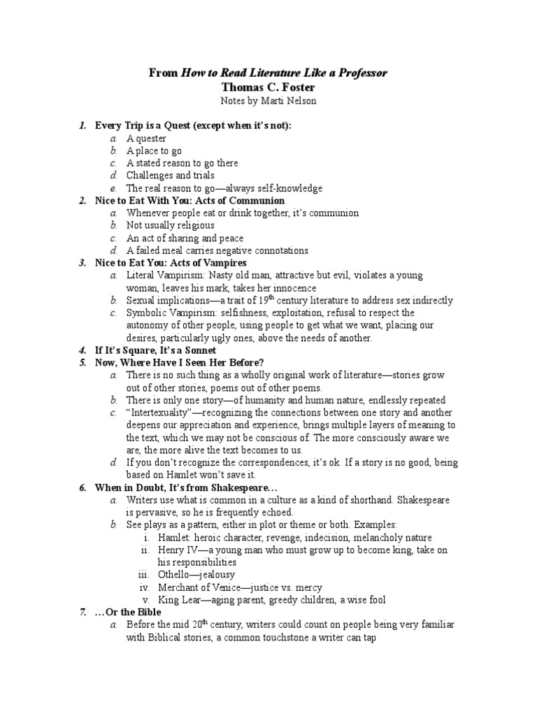 How To Read Literature Like Professor Brown | PDF | Greek Mythology | Hero