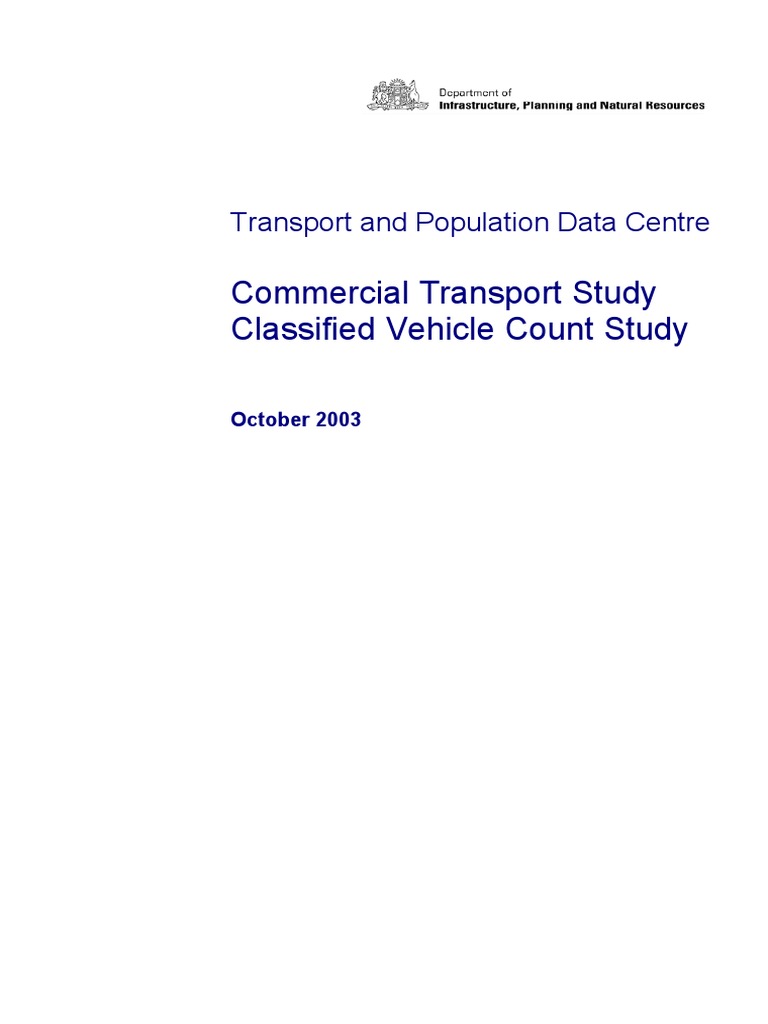 r2003 05 Cts Classified Vehicle Counts | PDF | Traffic | Bus