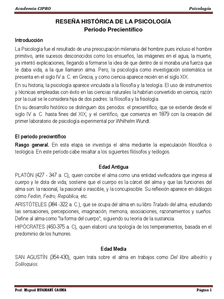 Psicología Pre Cientifica PDF | PDF