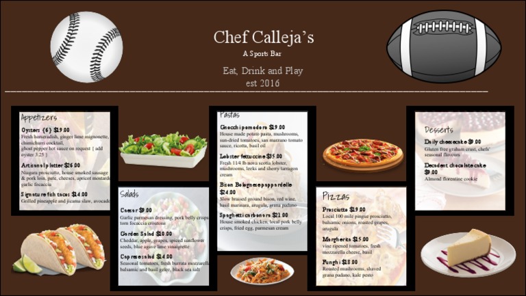 Two Chefs' Signature Menu | PDF