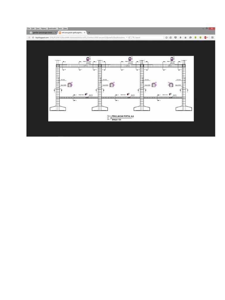 Contoh Gambar Portal | PDF