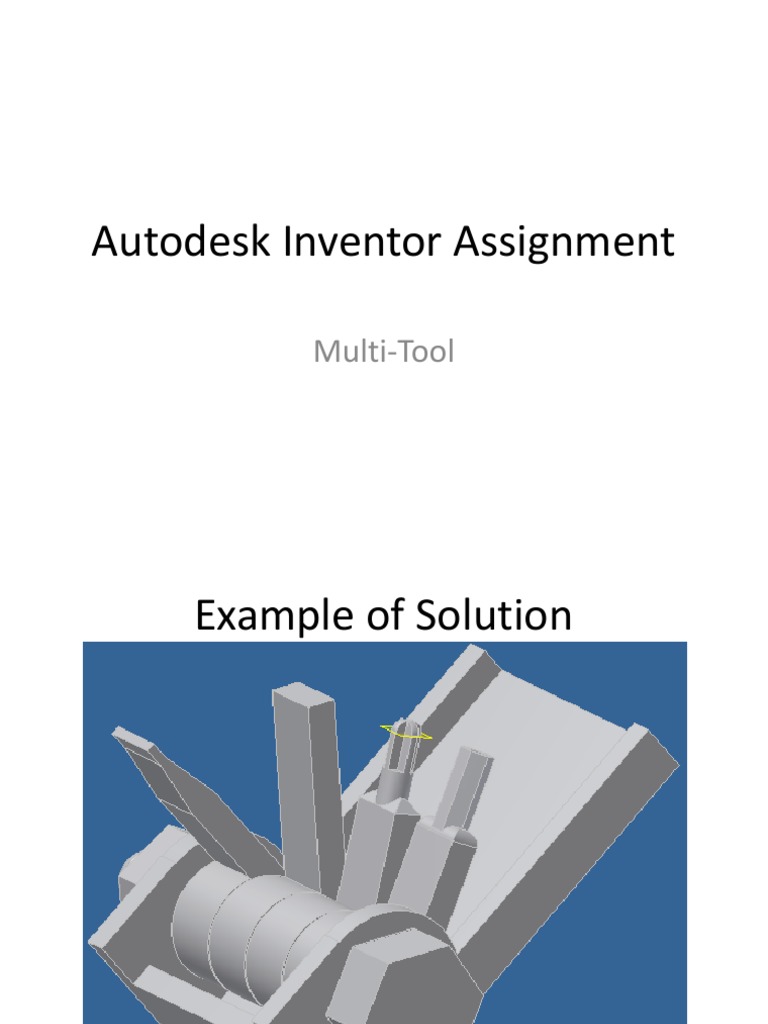 Autodesk Inventor Assignment | PDF | Computers | Technology & Engineering
