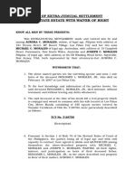 Deed of Extrajudicial Settlement of Estate With Absolute Sale | PDF ...