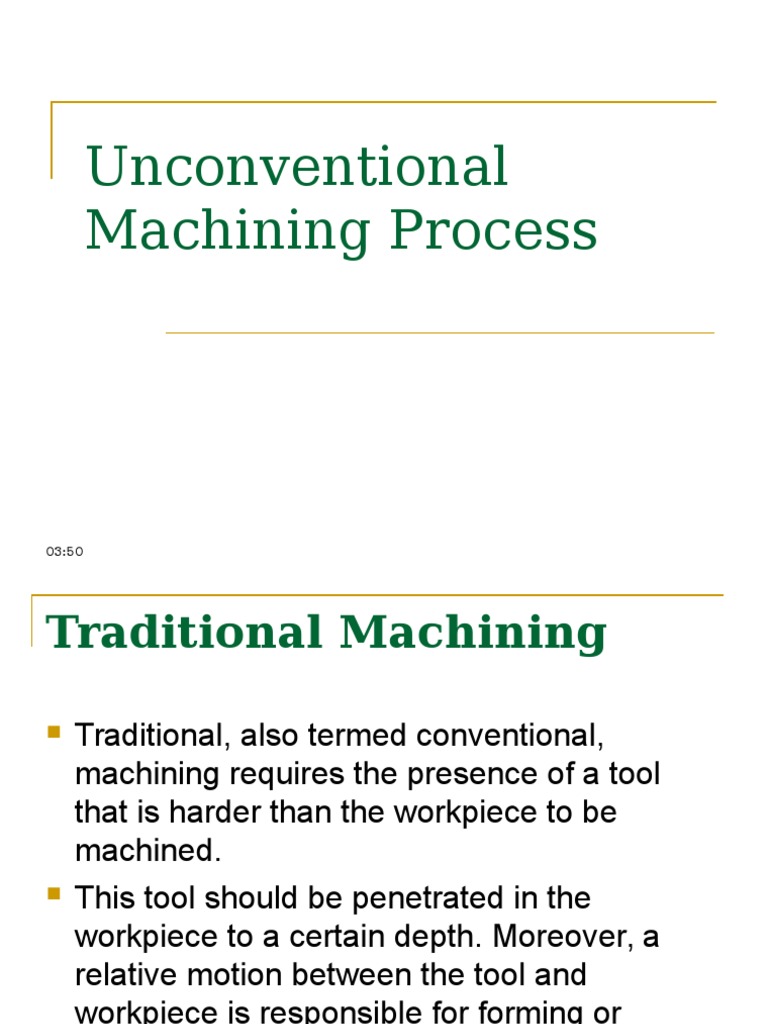 Unconventional Machining Process | Download Free PDF | Machining | Abrasive