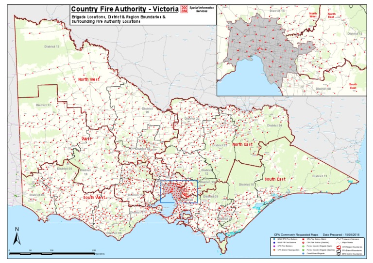 Cfa Brigade Locations | PDF | Firefighting | Victoria (Australia)