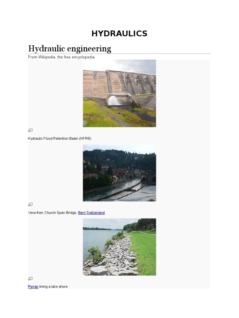 Hydraulics | PDF | Pressure Measurement | Hydraulic Engineering