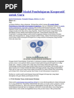 Kooperatif Learning Contoh Dan Sintak Model Pembelajaran Kooperatif PDF | PDF