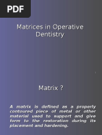 Various Matricing Systems in Dentistry | PDF | Dentistry | Mouth