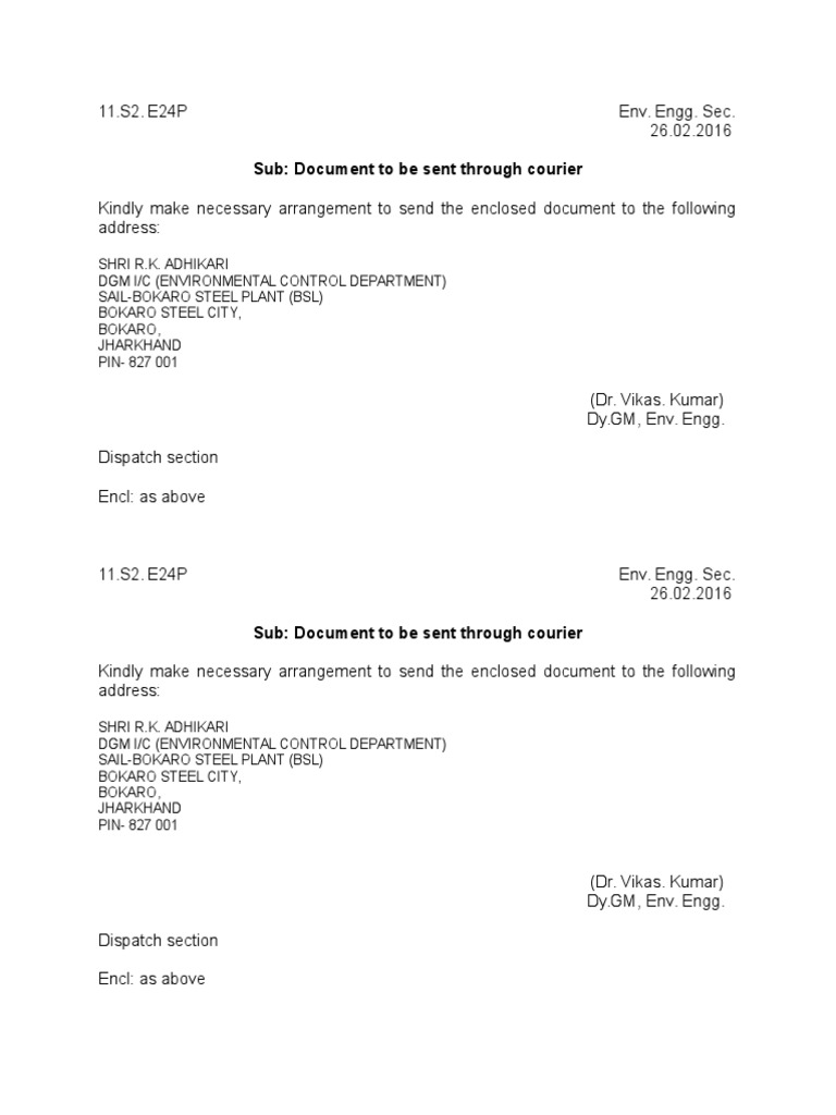 Courier Form | Download Free PDF | New Delhi | Business