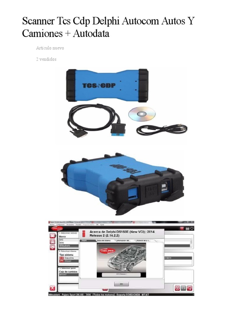 Scanner Tcs CDP Delphi Autocom Autos Y Camiones | PDF | Chevrolet ...