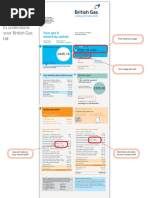 British Gas Example Bill | PDF | Invoice | Cheque