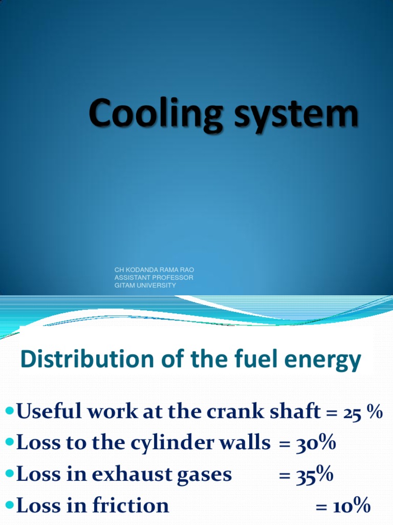 Cooling System | PDF | Thermostat | Air Conditioning