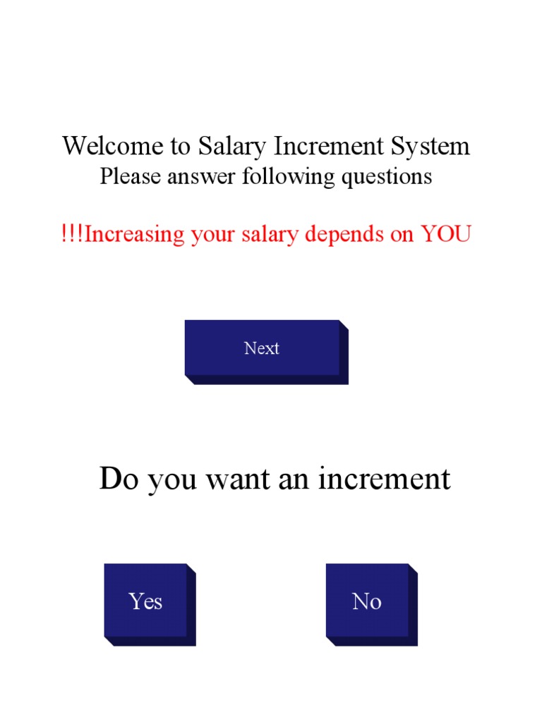 Salary Increment System Questionnaire | PDF