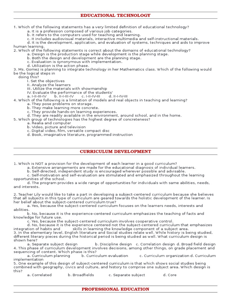 Educational Technology | PDF | Curriculum | Educational Technology