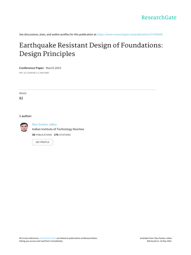 4 Lecture NDMA ERDofShallowFounds V113 Part-A-Paper-1 - Earthquake Resistant Design of ...