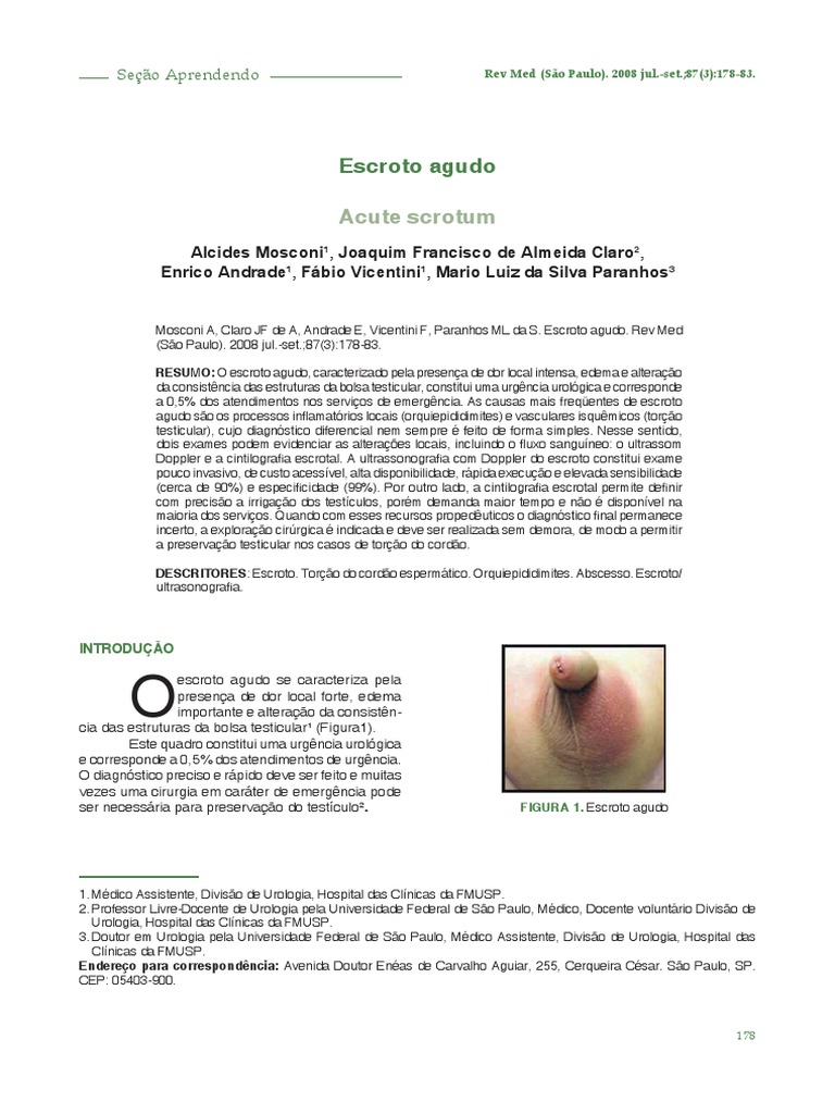 Revistadc 166 08-Escroto-Agudo PDF | PDF | Testículo | Especialidades ...