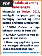 Executive Order - Barangay Council For The Protection of Children BCPC ...