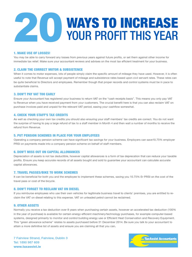Boost Your Business Profit Strategies | PDF | Value Added Tax | Taxes