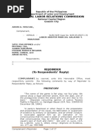 Sample Rejoinder Affidavit | Affidavit | Public Law